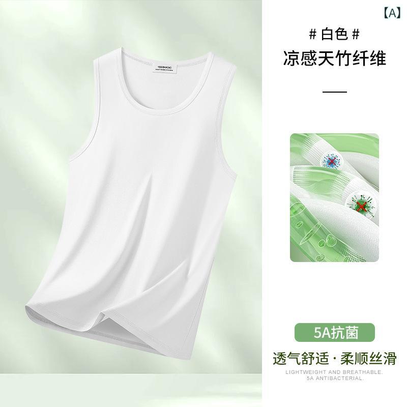 メンズ ノースリーブ 竹繊維 タンク トップ 運動 フィットネス 速乾 吸湿性 オールシーズン・カテゴリ: Tシャツ・スタイル: シンプル・素材: 綿63%、竹繊維24.5%、スパンデックス12.5%・フィット感: フィットタイプ・柄: 無...