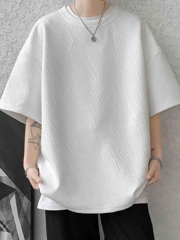 Tシャツ メンズ 半袖 ヘビーウェイト 厚手 トップス カットソー アメリカン ヴィンテージ風 ゆったり オーバーサイズ カジュアル シンプル 230g 高密度 高見え["・素材: ポリエステル100%","・...