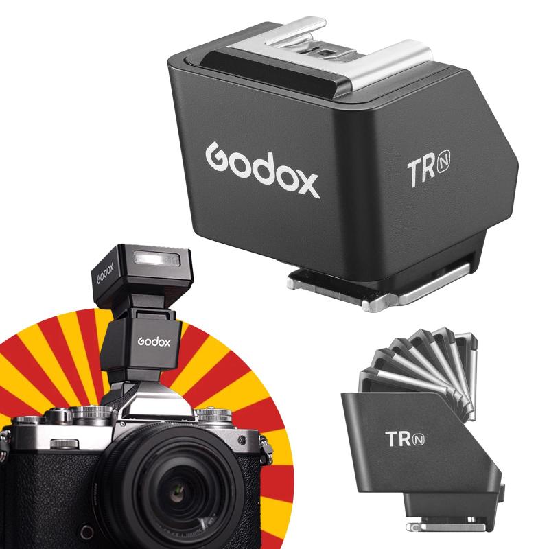 Godox TR-N TTLホットシューライザー X3N iT30Pro N iT20 N iM22 iM20 iM30と互換性がある ミニフラッシュ用アクセサリー Nikon カメラ用 0〜90°チルト調整 30mmかさ上げ TTL・HS...
