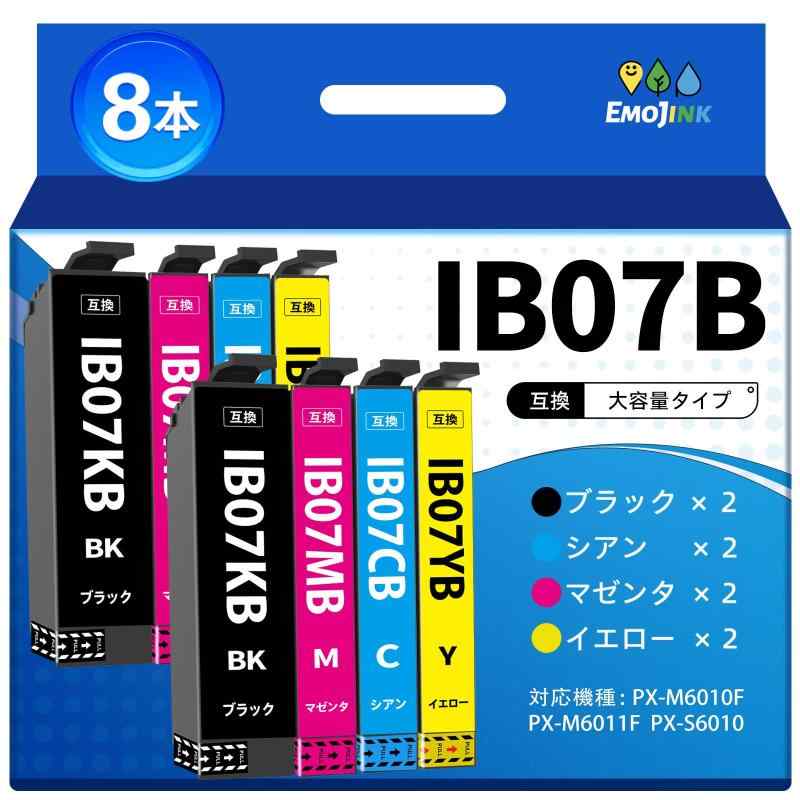 Emojink IB07 IB07KB マウス EPSON用 互換インク IB07CL4B IB07CB IB07MB IB07YB対応機種： 本製品 IB07 マウス インク は PX-M6010F PX-M6011F PX-S6010 ...