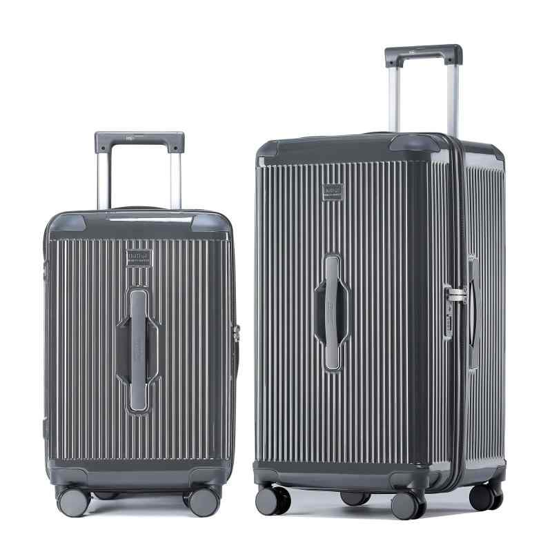 [LIGHTGO] スーツケース キャリーバッグ 軽量 大容量 20インチ 26インチ 30インチ 機内持ち込み 海外旅行 静音 ハイグレード PC材質 アルミ合金 伸縮棒 TSAロック 収納しやすい 防水 360度静音キャ超軽量で携帯性に...