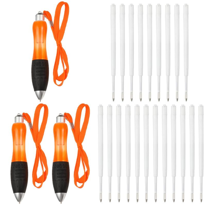 PATIKIL Heavy Weighted Ballpoint Pen Retractable Wide Grip Thick Pen with Strap for Hand Tremors