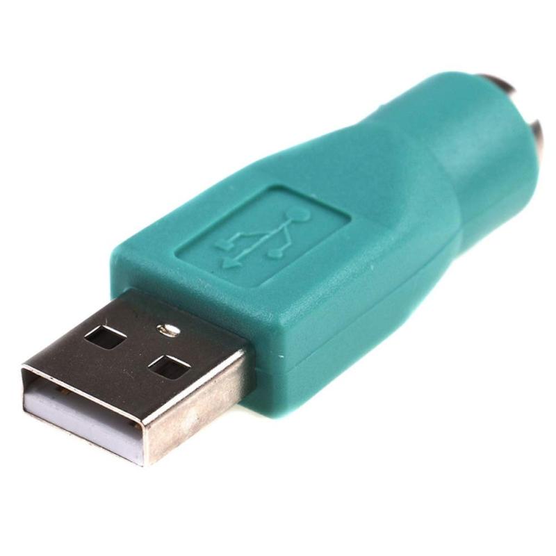 Reccy USB変換アダプター USB-PS/2変換アダプタ メス USBオスアダプタコンバータ キーボードマウス用 PS/2 to PS/2メス-USB A オス 1個