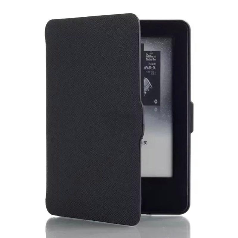 Kepuch Custer ケース 対応 Kindle 2014 7th, PUレザー 軽量 カバー 対応 Kindle 2014 7th - 黒外部は高質pu素材を使用されて、地面に落ちっても衝撃を減少します。傷や指紋防止---フロントカ...