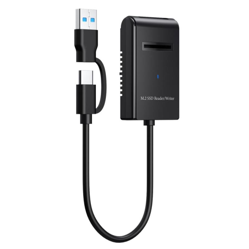Cablecc USB 3.1 USB-C to NVME M-Key M.2 NGFF SSD 外付けPCBA コンベターアダプター 縦型