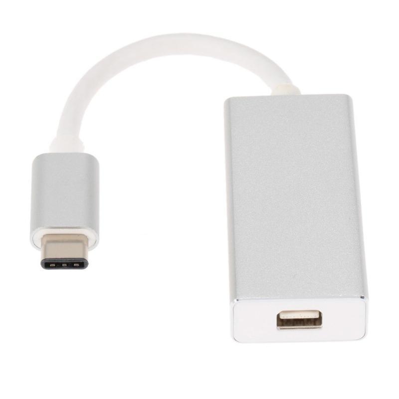 CHENYANG CY USB-C USB 3.1 Type C - Mini DisplayPort DP 1080p HDTV アダプターケーブル シルバーケース付き ノートパソコン用このアダプターはミニディスプレイポートまたはディスプ...