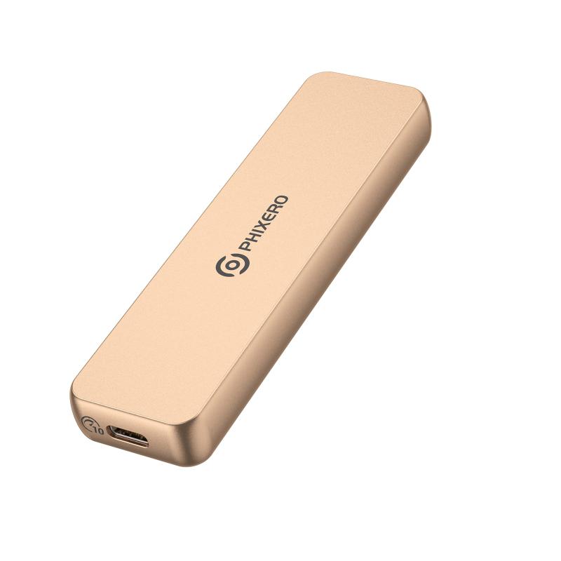 PHIXERO M.2 NVME ケース USB 3.1 Gen 2 10Gbps高速転送 M.2 SSD 外付けケース M.2 NVMe 2280/2260/2242/2230 M key/B+M key ssdに適合 アルミニウム合金 ...