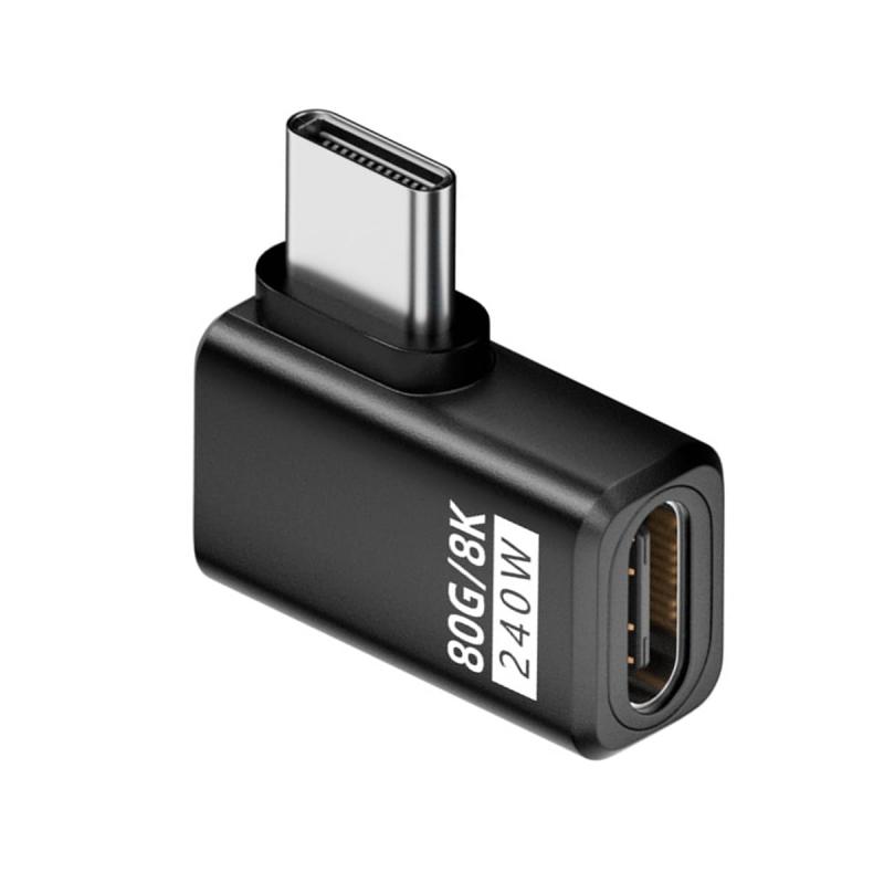 Cablecc 80Gbps USB5.0 延長アダプター（240W 16K 8K 5K、USB4.0 Thunderbolt3/4/5対応）