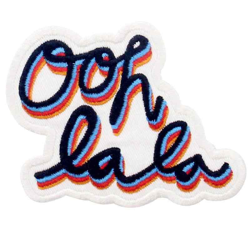 ああららOoh La La刺繍のバッジのアイロン付けまたは縫い付けるワッペンシングルサイズ：9.5 * 7.5 センチ。背面処理：超強い熱接着剤、いかなる生地にアイロンをかけたり、縫ったりできる。しかも、素晴らしい耐水性があり、抜け落ちない...
