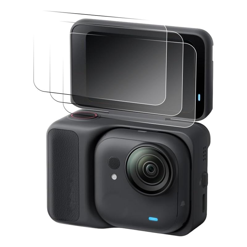 3枚セット スクリーンプロテクター 互換 Insta 360 GO Ultra 対応 9H硬度 透明 強化ガラス 液晶保護フィルム デジタルカメラ アクセサリー 傷防止 指紋防止【互換性】本液晶保護フィルムは 互換 Insta 360 GO...