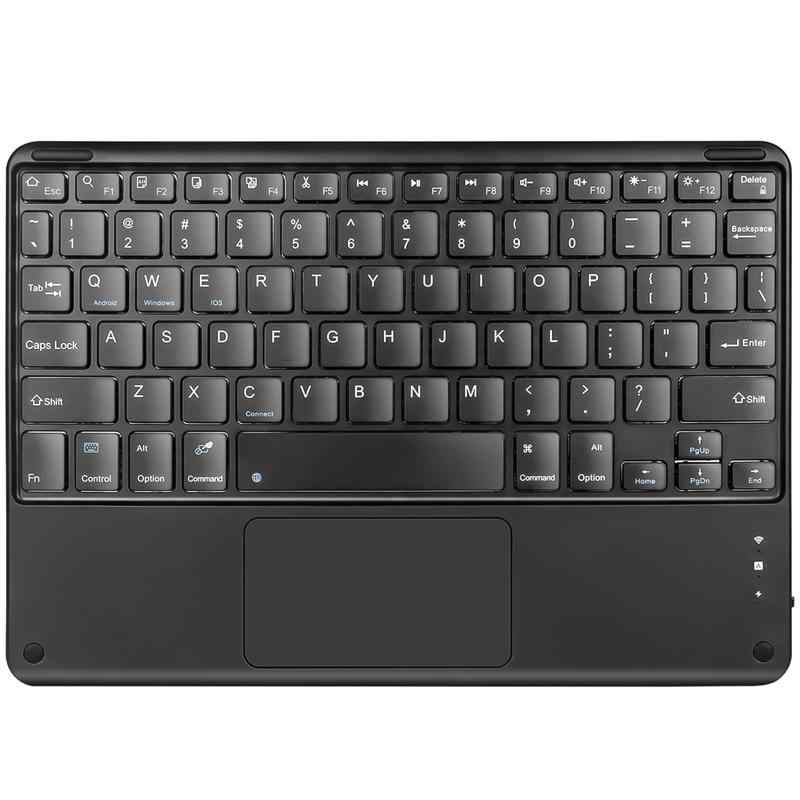 UBDXBD Bluetoothワイヤレスキーボード タッチパッド付き 充電式 無線キーボード Type-C充電対応 薄型・軽量設計 iPad／Androidタブレット／Windows対応 静音仕様 日本語取扱説明書付き【Bluetooth...