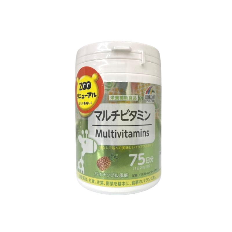 商品特徴 2粒で10種類のビタミンと14種類の野菜等の成分が摂取出来るパイナップル風味のタブレットです。 150粒 75日分 (関連ワード ： 株式会社ユニマットリケン / 栄養補助食品 / ラムネ / 水なし / お菓子 / 動物サプリ ...
