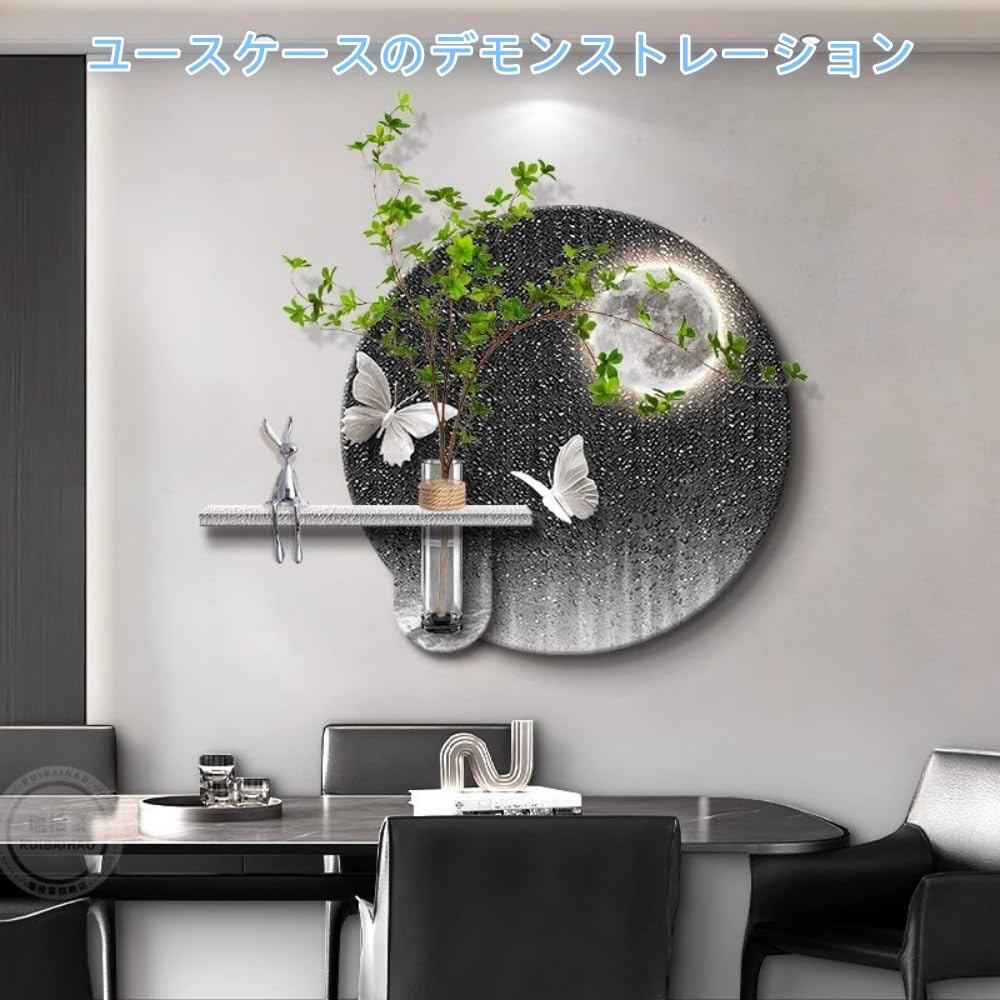 · 立体砂岩技法：天然の砂と砂利を手作業で取り付けることで、自然な質感の表面が生まれ、それぞれの作品が唯一無二の個性を放ちます。防湿性と吸音性を備え、空間にモダンで芸術的な触感を与えます。· 多層サンドブラスト技法：手作業による多層サンドブ...