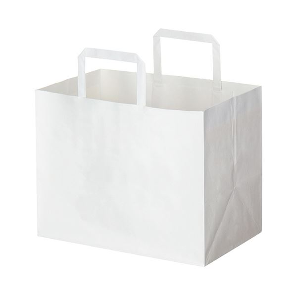 ■商品内容【ご注意事項】・この商品は下記内容×3セットでお届けします。●幅280mm、白の手提げ袋。●持ち手が太いので持ちやすい!■商品スペック色：白寸法：幅280×マチ幅180×高さ220mm坪量：120g/m2取っ手：あり材質：片艶クラ...