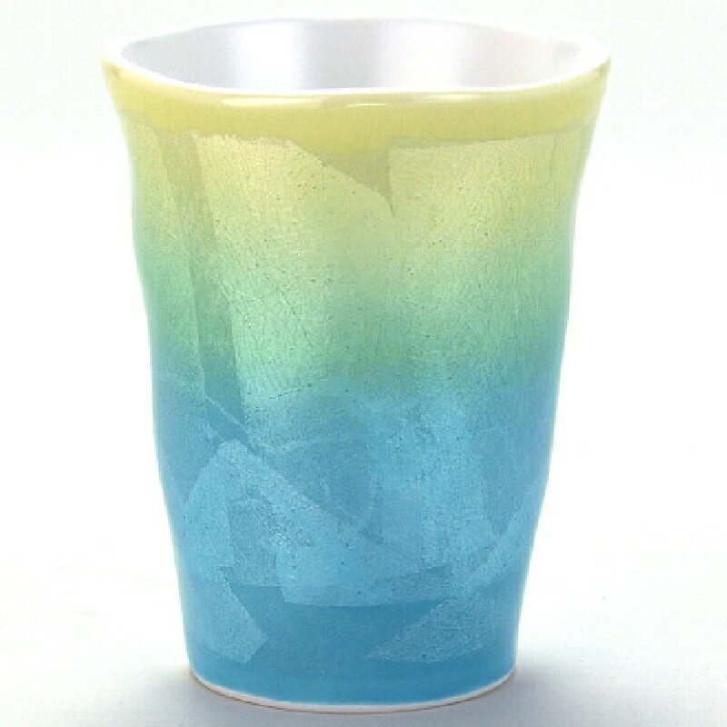 サイズ：径9.2×高12cm 容量：450cc 素材：磁器 生産地：日本 カップに銀箔を貼りその上から2色の釉薬をグラデーションが出るように掛けてあります。 [窯元・作家]九谷宗秀 銀彩を専門として取り組んでいる窯元です。 銀箔の貼り付けと...