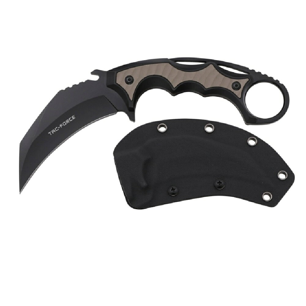 全長21.5cm 刃長9.5cm ハンドル材:アノダイズドアルミニウム、G10 シース:形成ABSとベルトクリップ 正当な理由なくこの商品を携帯することは法令により禁止されております。 18歳未満の方はこの商品を購入しないようお願いします。　