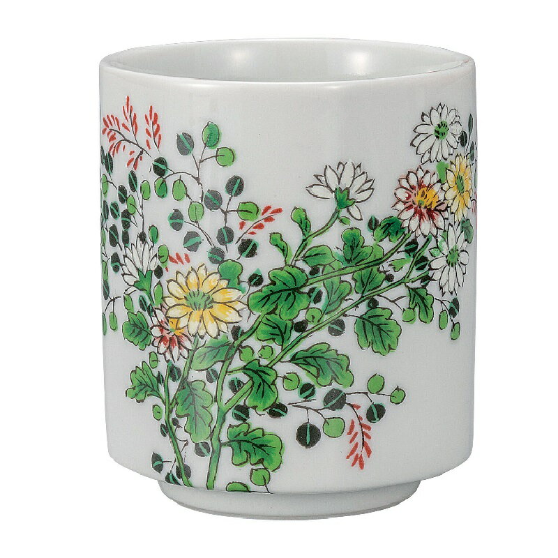 サイズ：径7.4 高9.2(cm) 素材：磁器 生産地：日本 九谷焼で作られた湯呑みです。 その美しい色絵と伝統的な技術による高い品質で、日常使いから特別な場面まで幅広く活躍します。 使うたびに日本の伝統文化と美を感じられる点が最大の魅力で...