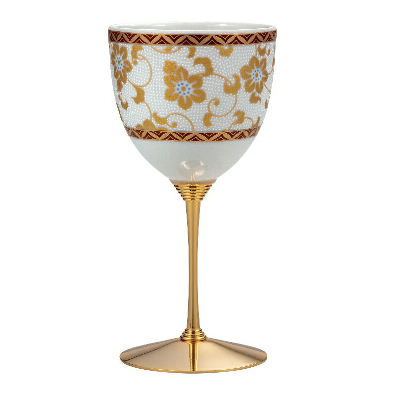 サイズ：径7.2 高15 (cm) 素材：磁器 生産地：日本 九谷焼ワインカップシリーズです。 手にするたび、芸術を味わうような華やかで贅沢なワインカップ。 美酒にふさわしい美しき器です。 格調高い大人のひとときを九谷焼ワインカップとともに...