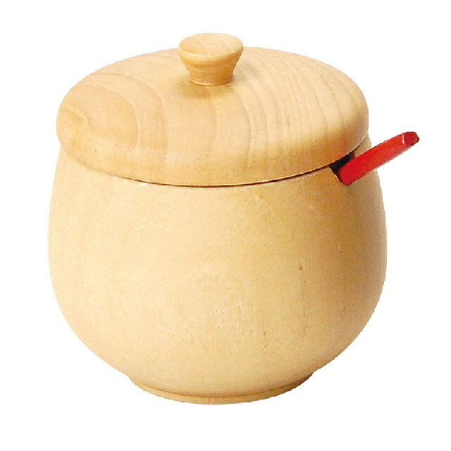 サイズ：約φ7.5xH7.5cm（約75〜77g） ※薬味スプーン：約L8.7×1.5cm 生産地：中国 素材：天然木（ウレタン塗装） コロンとしたスタイルが可愛らしい、木製くり抜き薬味入れです。 木のぬくもり感が卓上を和ませます。 ☆味変...