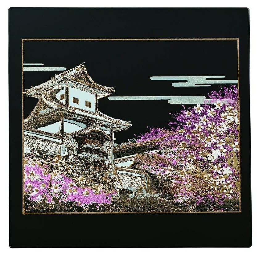 サイズ:175mm×175mm×4mm 材質:ABS樹脂 塗装:ウレタン塗装 原産国:日本 山中塗とは、石川県加賀市の山中温泉地区で作られる漆器で、山中漆器とも呼ばれます。 山中には古くから木地師（きじし）が多く、挽物（ひきもの）木地では全...