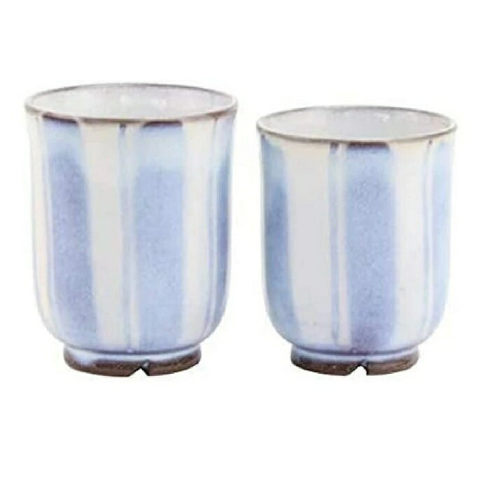 サイズ： 大:約径7.5×高9.5cm、小:約径7×高8.5cm 容量：大容量: 200ml、小容量: 180ml 素材：陶器 生産地：日本（萩焼） 作家：服部天龍窯 ※萩焼の色合いは、土と釉薬が溶け合って生まれます。 ひとつとして同じ色合...