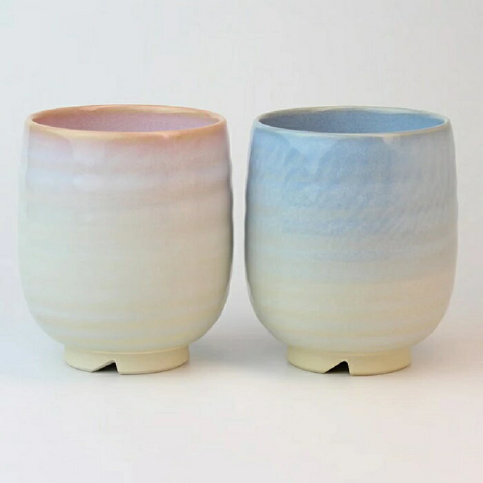 サイズ：約φ8.0×H9.0cm（280ml）×2 素材：陶器 生産地：日本（萩焼） 作家：椿秀窯 ■取り扱い 電子レンジは、温め程度なら使用可能です。 食洗機をご使用の際は、食器同士があたらないように入れてください。 （萩焼はとても柔らか...