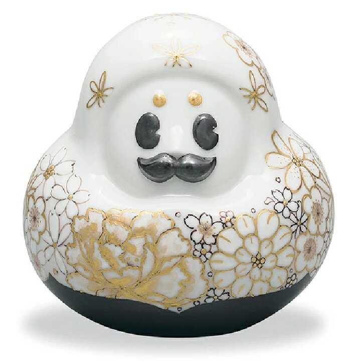 サイズ：前幅8.5×奥行7.5×高さ8.5cm 素材：磁器 生産地：日本 ひゃくまんさんは、石川県の観光PRマスコットキャラクター。 キャラクターの風貌は、ちょびヒゲを生やした短い手足のあるダルマ人形風。 ひゃくまんさんが九谷焼置物になりま...