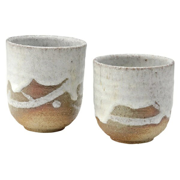 【サイズ】大：8φ×9cm・小：7.5φ×7.5cm 【容量】大：280cc・小：200cc 【材質】陶器製 生産/日本(滋賀県　信楽) 工芸品のためサイズは多少前後する場合がございます。 色・柄は陶器、焼き物の為、一品一品、画像と異なりま...