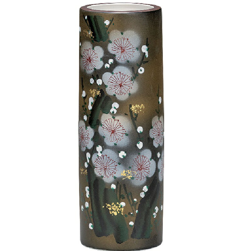 サイズ：径8.3 高24.5 (cm) 素材：磁器 生産地：日本 九谷焼の花瓶は、花瓶自体が華やか物も多く、シンプルな花を一輪挿すだけでも十分に映えます。 和室だけでなく洋室やモダンなインテリアにも調和し、部屋を華やかに演出してくれます。 ...