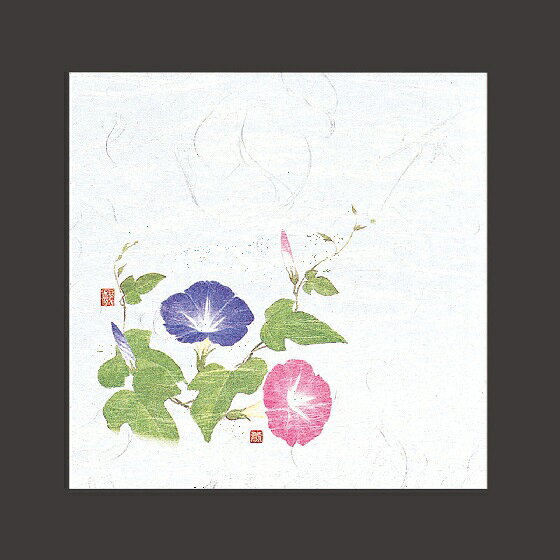 サイズ・約12x12cm ■生産地：日本 ■素材：PP(ポリプロピレン)/無蛍光雲竜和紙 無蛍光雲竜和紙に光沢を抑えたPPフィルムを貼合せた四季彩料理敷紙です。 ☆絵柄 の上に直接お料理を盛り付けることができます。　