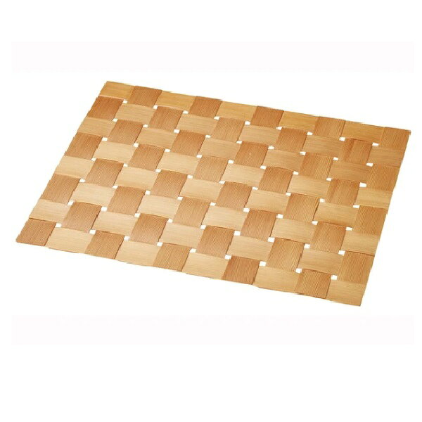 サイズ:約40x32cm ■生産地：日本 ■素材：秋田杉（ウレタン塗装） わっぱ造りの技術を用い、薄い板を網代編みに仕上げた木の風情あふれる、上品なマットです。 ☆職人技がひかる逸品です。