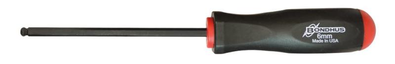 Made in USA アカ製 BONDUS(ボンダス) 六角ドライバー プロホールド®(ネジつかみ機能付ドライバー) 6mm [全長:262mm 軸長:139mm グリップ径:33mm] 黒染め加工 PBS6MM No.74668製造国:...