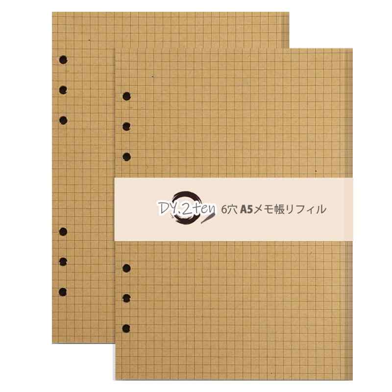 手帳リフィル A5 ルーズリーフ用 詰め替え用紙 文庫本サイズ 厚型 A5 バインダー 6穴 160枚 ノートブック メモ ビジネス 金銭出納帳 書きやすい 高級筆記用紙 替え紙 システム手帳用 チ