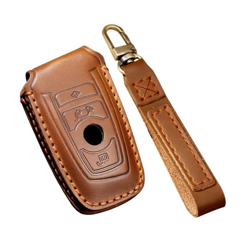 W用 キーケース キーカバー オシャレ 手触りいい キーホルダー bmw 1 3 4 5 6 7シリーズ X4 M5 M6 f10 f11 f30 f31 f22 f23 f01 f12 Z4に適用 車用 本革