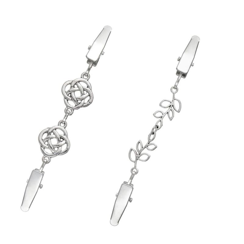 ショールクリップ 2個 カーディガンクリップ スカーフクリップ スカーフ留め 肩紐ずり落ち防止多彩なデザイン：エレガントなショールクリップ2個セット：カーディガンクリップ、スカーフホルダー、ショルダーストラップスタビライザーとして使用可能。...