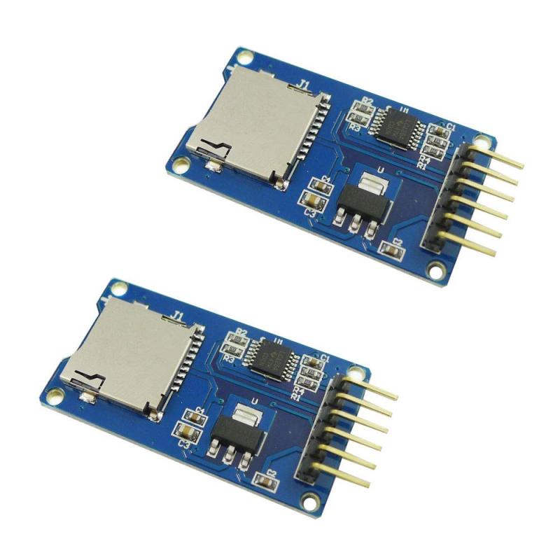2個 マイクロSDストレージボード TFカードシールドモジュール SPIインタフェース Arduinoに対応マイクロSD(TF)カードリーダーモジュールであるSPIインタフェースArduino 互換5VArduino IDEを直接使う 初期...