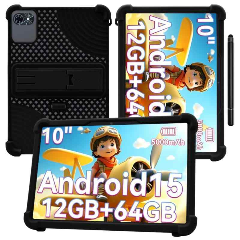 For T80 / K10 ケース タブレット 10インチ 2025年 対応 用のケース スタンド可能 耐衝撃 保護カバー 通気性と冷却性 落下防止 防汚 カバー スタイラスペン付属 超薄型 軽量カ対応機種： T80 / K10 10 イン...