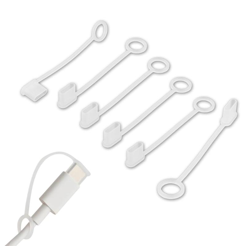 usb-C type-c（オス） 防塵キャップ ダストカバー シリコーン 6個入り 紛失防止 ケーブルアクセサリー (半透明白色)パッケージ内容：防塵キャップ6本今では最もよく使えているtype-Cコネクタに対応材質：シリコン埃、水、砂など...