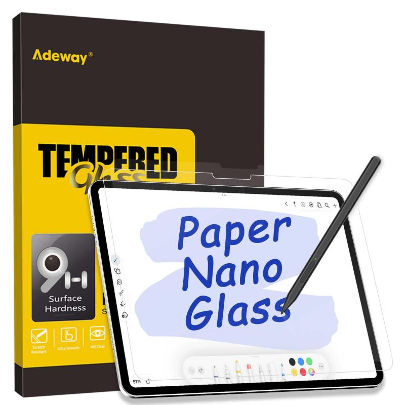 Paper Glass Screen Protector for Sface Pro 12 inch (2025) – ガラス＆ペーパー2 in 1、9強化保護、ペーパーフィール、反射防止、Sface Pen対応、2個入り紙のような書き心地...