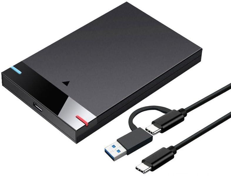 []2.5インチ Type-C DD/D ケース Type-C3.1高速伝送 9.5mm/7mm 両対応 Dケース ボックス SATA III 外付けハードディスク 5Gbps 高速データ転送 UP対応 工具不要 120GB 128GB 2...