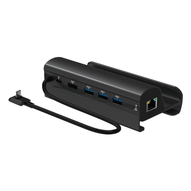 アイネックス(AINEX) ドッキングステーション US ROG Ally/LEVO Legion Go/Steam Deck/ Claw/USB-C ハブ ドック PD対応100W ギガビットLAN DMI 4K60z ケーブル20cm ...