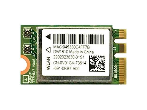 Laptopdiyparts Qualcomm Atheros QCNFA435 Wireless 1810 (DW1810) 802.11ac WiFi + Bluetooth 内蔵ワイヤレスLAN alf-Mini 無線LANカード (...