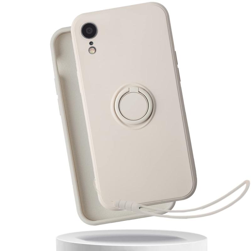iphone XR シリコン リングケース ストラップ