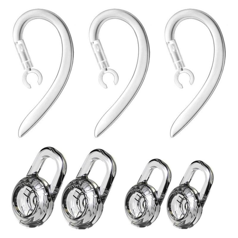 イヤーピース S/M イヤーフック 5/6/7mm 360度回転 シリコン製 PLANTRONICS Poly M70 M90 プラントロニクス Explorer 500 等 ブルートゥースヘッドセット用 Bluetooth イヤホンイヤー...