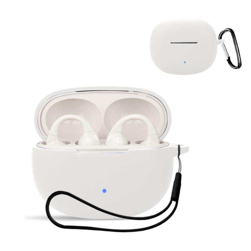 For R1 用 ケース カバー ワイヤレスイヤホン ケース シリコン素材 着用しやすい 耐衝撃 防水防塵 ウォッシャブル（カラビナ付き+ストラップ付き ） 装着充電可能 持ち運びが対応機種 R1 ワイヤレスイヤホン保護ケース。ご購入の前に...