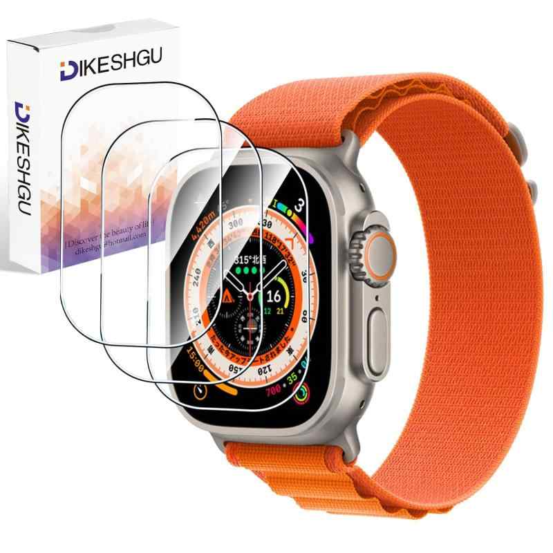 for Apple Watch Ultra 3/Ultra 2/Ultra ガラスフィルム 3枚セット49mm 対応 9硬度 Apple Watch Ultra 3/Ultra 2/Ultra 保護 アップルウォッチ ウルトラ用 ガラスフィ...