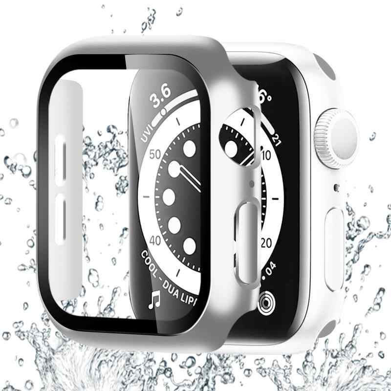対応 Apple Watch ケース Series 11/10/9/8/7/SE3/SE2/SE/6/5/4 Ultra 3/2/1 アップルウォッチ カバー 防水 ガラスフィルム 一体型 アップルウォッチ ケース PC素材 日本旭硝子材 ...