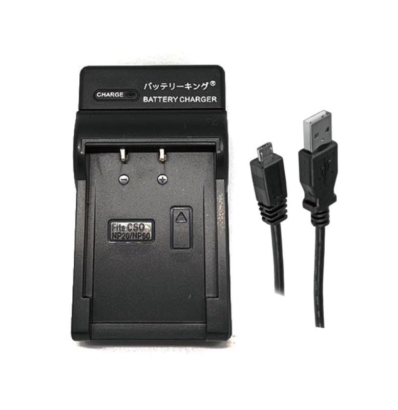 バッテリーキング カシオ対応 NP-20 NP-60 BC-10L BC-11L BC-60L 急速充電器 USBケーブル付き CNP20 互換品バッテリーキング カシオ対応 NP-20 NP-60BC-10L BC-11L BC-60L ...