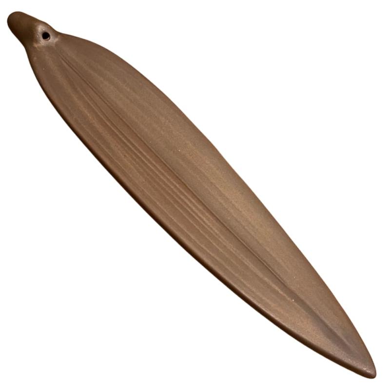 お香立て アロマ スティック リーフ デザイン お線香立 香立 線香立て 香皿 仏壇用皿 癒やし香炉 リラックス 茶道 ヨガ インテリア 香立て (茶)陶器のお香立て