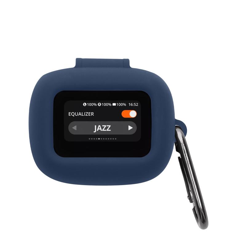イヤホンケース JBL Live Flex 3 / Live Buds 3 / Live Beam 3対応 ケース - ワイヤレスイヤホン シリコン 落下防止 黒色ぴったり: JBL Live Flex 3 / Live Buds 3 / ...